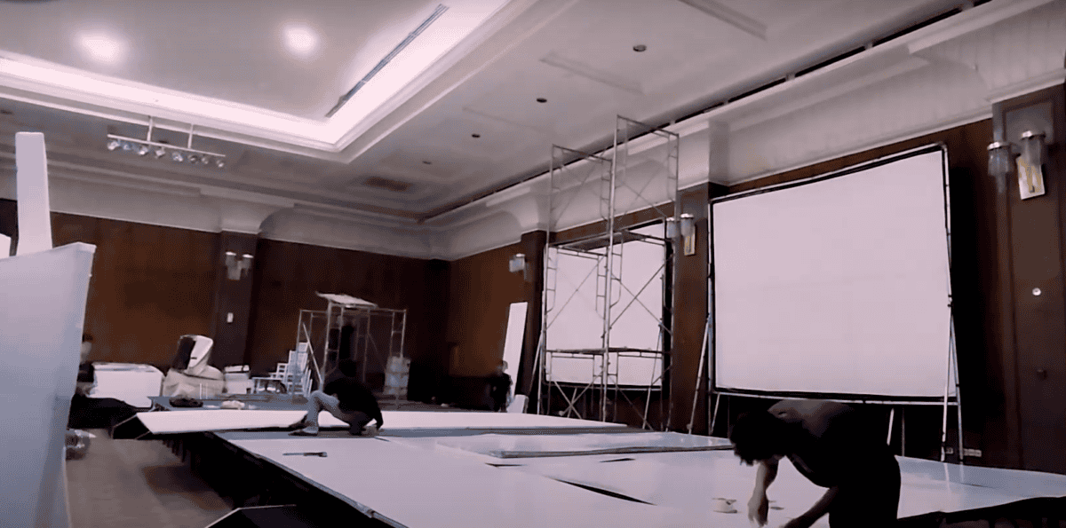 Behind The Scenes Of A Styrofoam Wedding Stage - Trinityartwork.com